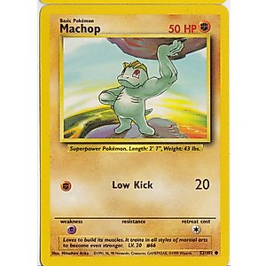 Wizards of the Coast Pokemon Base Set Common Card #52/102 Machop