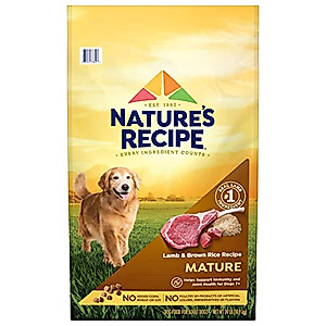 Nature′s Recipe Dry Dog Food, Mature Lamb & Brown Rice Recipe, 24 lb. Bag