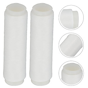 LIOOBO 2 Rolls High Elastic Fishing Line Portable Fishing Line Fishing Accessory Fishing Gear Fishing Tool -Slip Fishing Line Clear Line High Elasticity White Fishing Accessories Nylon