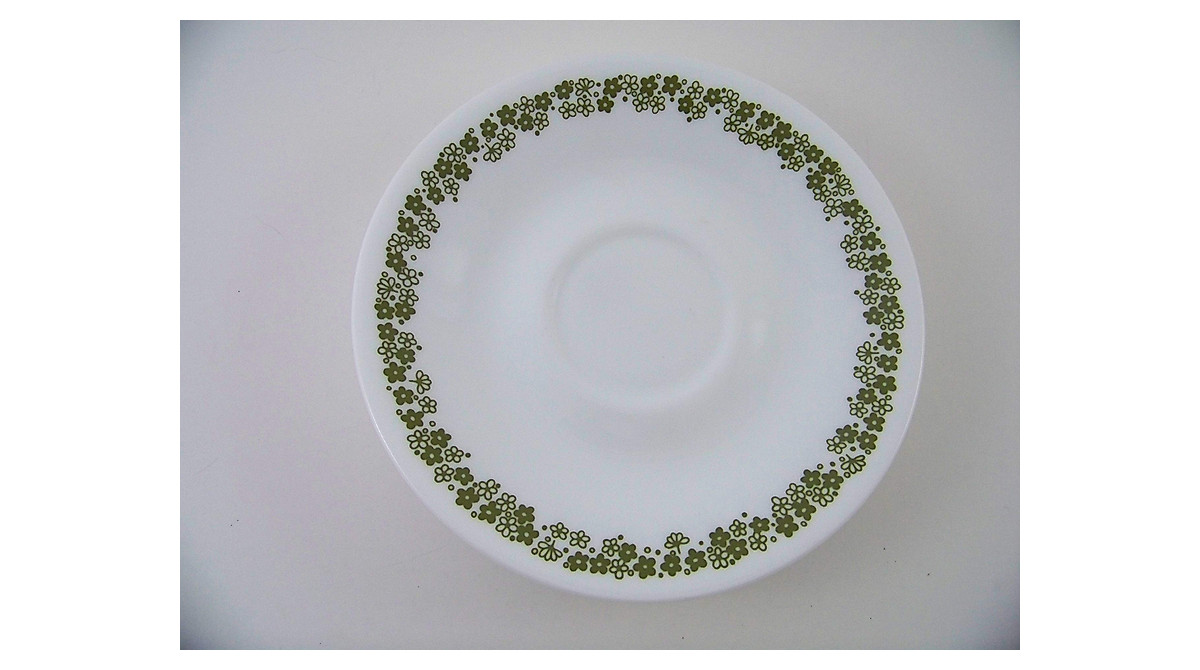 Corelle Crazy Daisy Saucer Plate Set of 4 - Spring Blossom Pattern