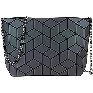 Obvie Geometric purse PU leather chain crossbody purse clutch purses for women