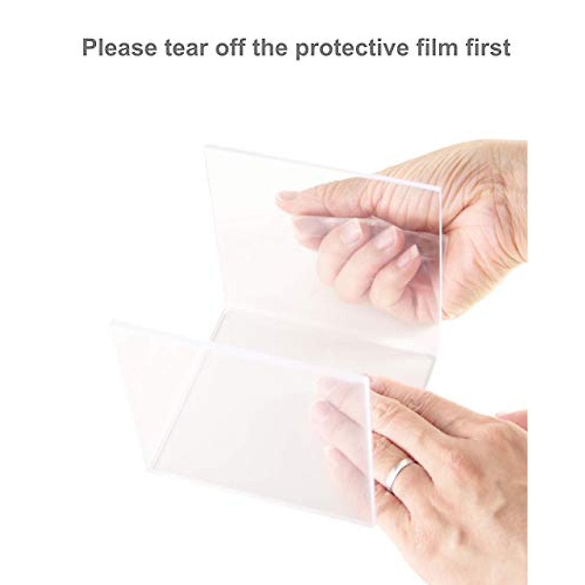 2 Sets Clear Acrylic Display Risers-Cupcake Stand for Dessert Buffet Cake Table Decorations–Showcase Shelf for Figures, Jewelry Display Riser Stands Shelves Fixtures Case(Rectangle Shape)