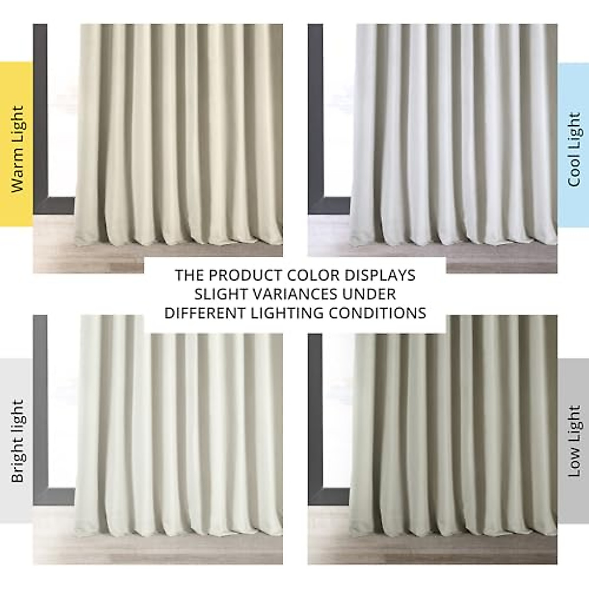 HPD Half Price Drapes Signature Velvet Thermal Blackout Curtains for Living Room 96 Inch Long (1 Panel) Rod Pocket Insulated Blackout Curtains for Bedroom Window Curtains, 100W x 96L, Off White