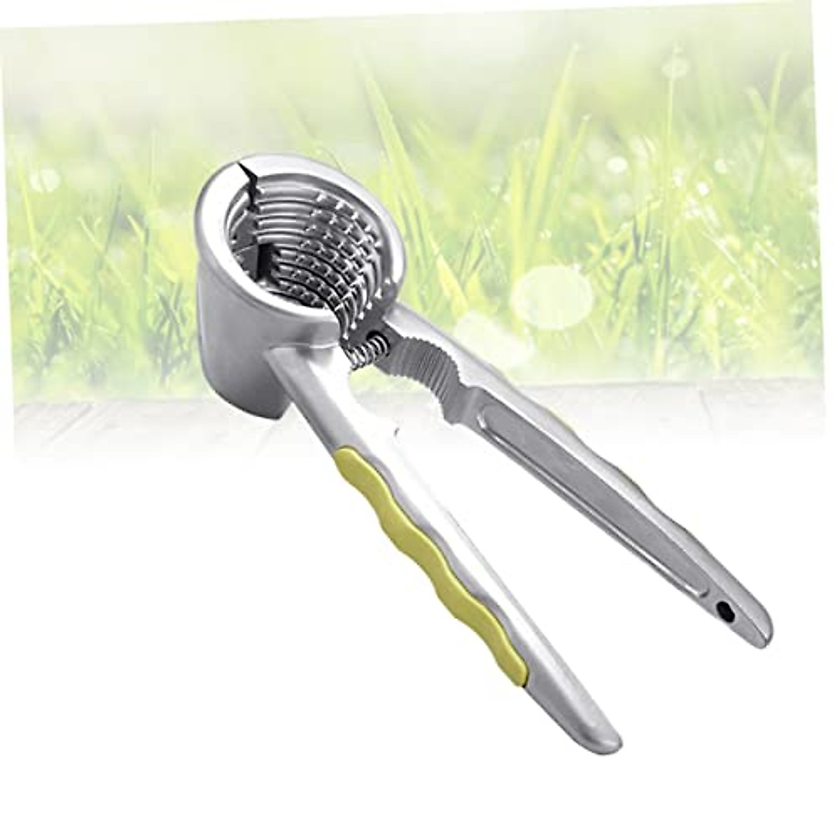 Anneome Crab Opener Hazelnut with Pecan Nutcracker Aluminum Walnuts Duty Opener Handle Walnut Plier Nut Tool Home for Heavy Portable Sheller Clip Pliers Alloy Kitchen Multifunctional