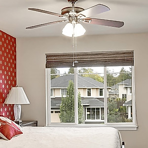 SmoTecQ Ceiling Fan Pull Chain, 24-inch Extra Long Extension Cord - Silver