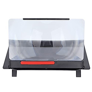 Byged 3D HD Phone Screen Amplifier,12 Inch Foldable Phone Horizontal Vertical Screen Magnifier,Phone Stand for Movies Videos Games