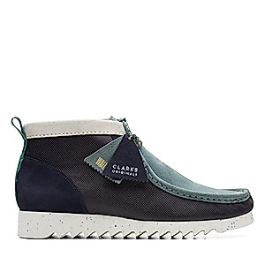 Clarks Original Men Wallabee FTRE Black Made in Portugal, Blue - Green, 9
