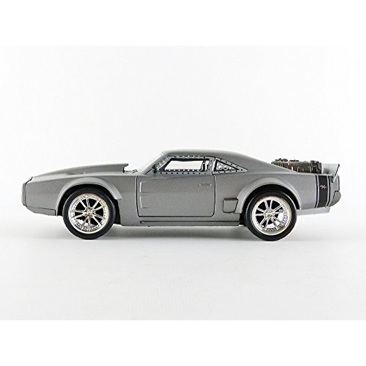 JADA Toys Fast & Furious 1:24 Dom's Ice Charger Die-cast Car, Toys for Kids and Adults, Silver (98291)