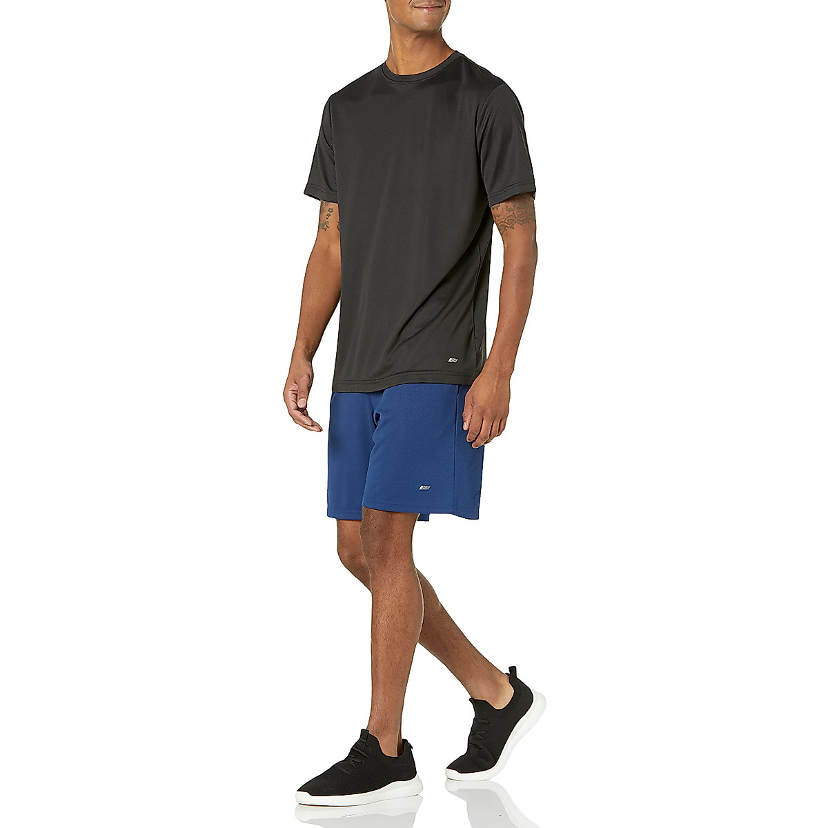 Amazon Essentials T-Shirts For Men, Active Performance Tech, Available in Big & Tall, Pack of 2, Black, X-Large