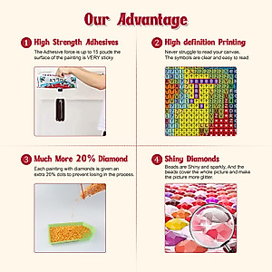 NAIMOER Truck Diamond Art Kits for Adults, DIY 5D Fall Diamond Art Kits for Beginner, Full Drill Pumpkin Diamond Art Sunflowers Painting Craft for Home Decor Gifts 30x40cm