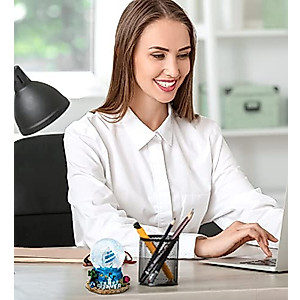 CoTa Global Cool Summer Sailboat Snow Globe - Water Globe Figurine with Sparkling Glitter, Collectible Novelty Ornament for Home Decor, for Birthdays, Holiday and Valentine's - 45mm