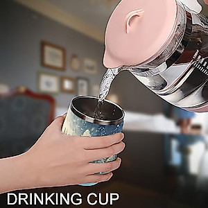 WYUSPGK 304 Stainless Steel Insulated Cup, Snow Wonderland Pine Tree Christmas Print Smooth Rim, Durable & Reusable - Perfect for Office, Home, And Travel