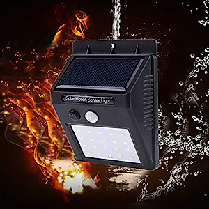 Yolispa Solar Light PIR Motion Sensor Solar Wall Outdoor Garden Solar Light Energy Saving 20/30LED Optional2 PIR Motion Sensor Wall Energy Saving PIR Motion Sensor Wall Garden Solar Light Solar L