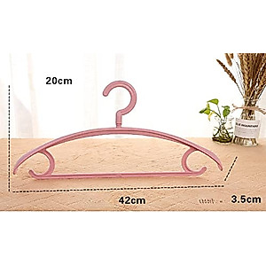 Plastic Clothes Hanger Household Traceless Clothes Hanging Clothes Rack Non Slip Clothes Support Adult Clothes Rack Storage Clothes Rack White