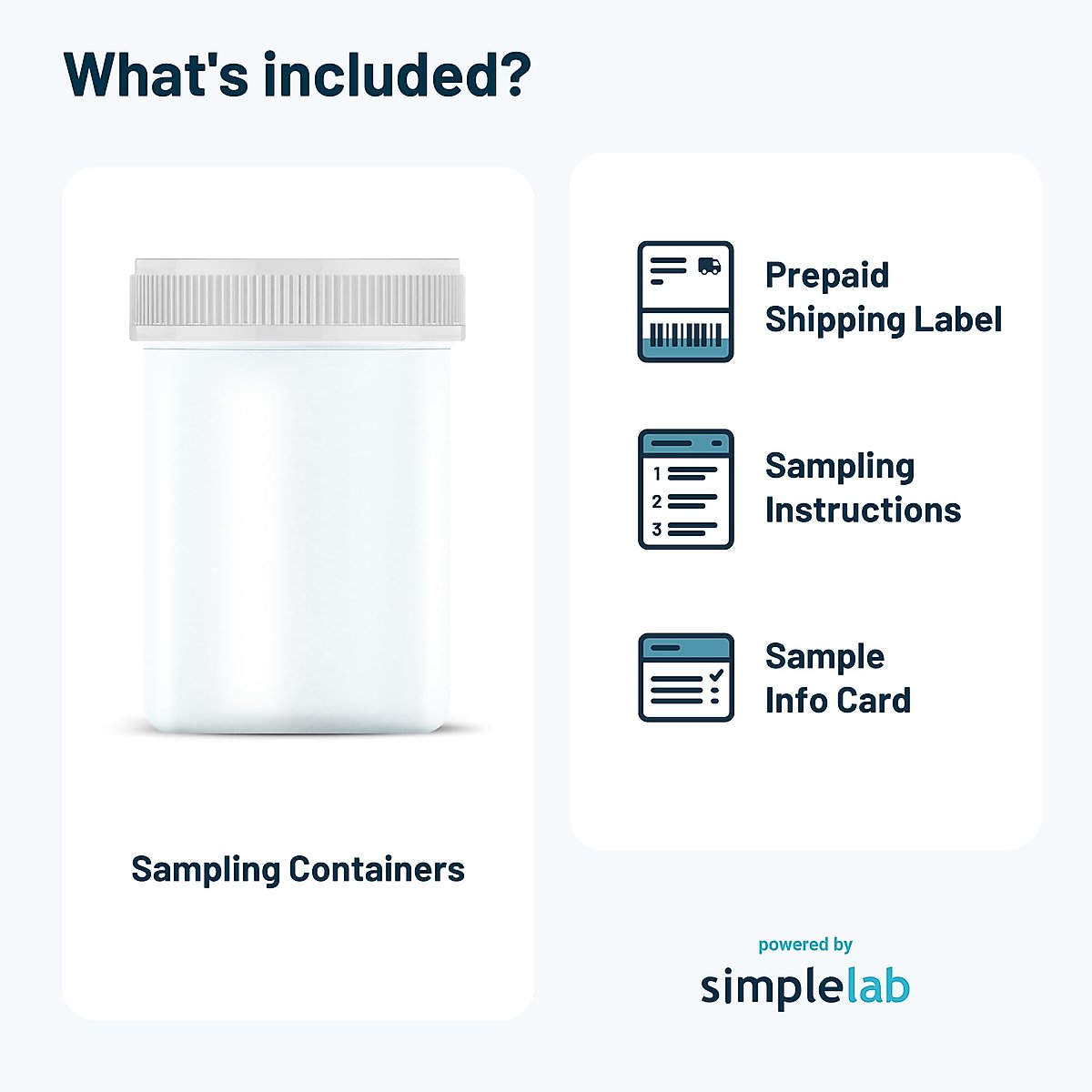 EPA 1633 PFAS Soil Test by SimpleLab | Soil Quality Test Kit for 40 Per-and polyfluoroalkyl substances (PFAS) Using EPA Method 1633 | at Home Soil Lab Test