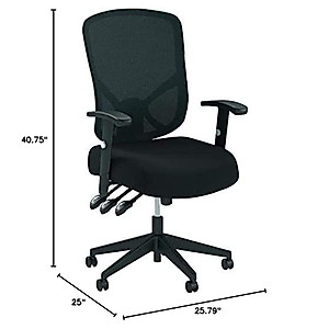 Sadie Customizable Ergonomic High-Back Mesh Task Chair with Arms and Lumbar Support - Ergonomic Computer/Office Chair (HVST121)