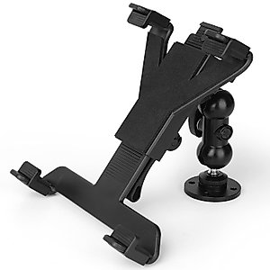 iTODOS Industrial Metal Truck Tablet Mount Holder for All 7" - 11" Tablets and GPS Navigation, Drill Base Fit for Truck, Car, Commercial Vehicles, Boat, Desk, Compatible with Sam Tab, Nexus, iPad