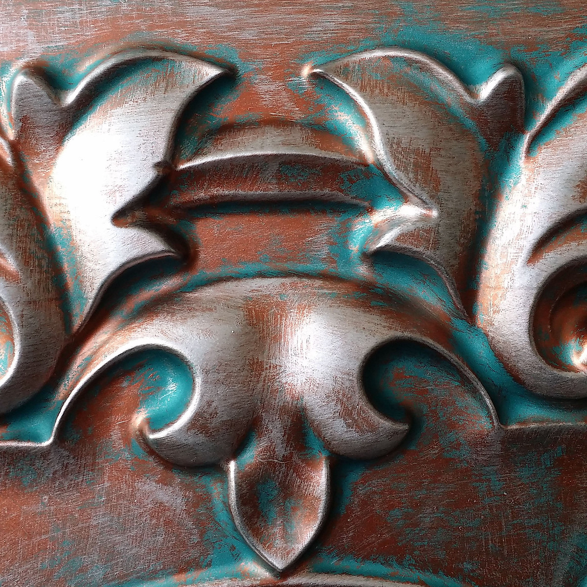 PLASTDECOR Tin Ceiling Tile Faux finishes Green Rust Copper PL30 Pack of 10pcs