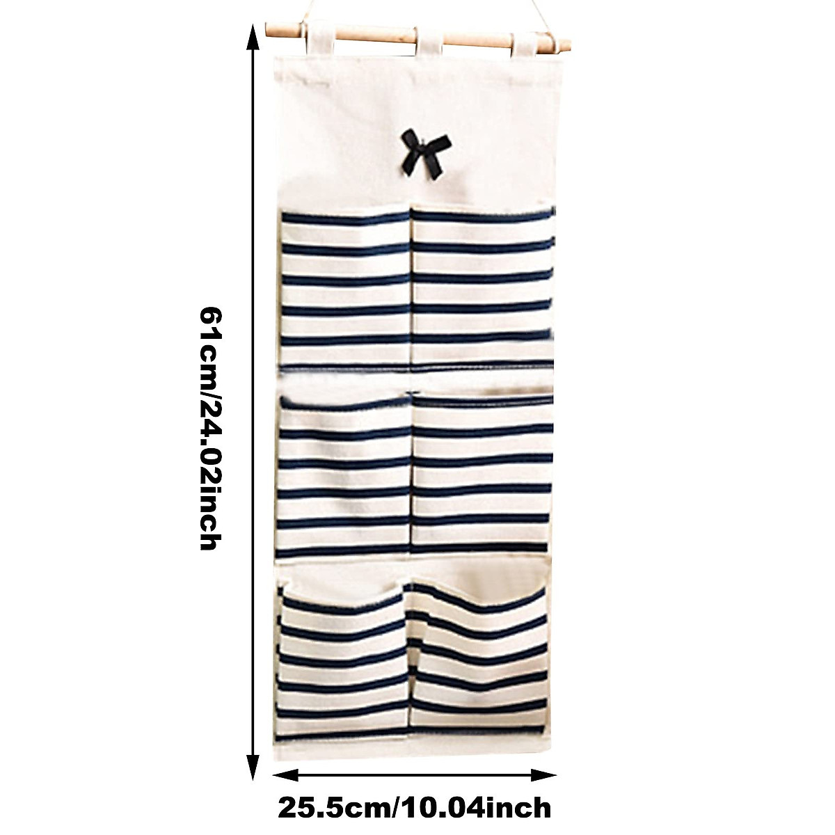 Over The Door Shoe Organizer Hanging Closet Holder Hanger Storage Bag Rack Large Pockets Door Mesh Closet with Washable and Breathable (Blue 10''L x 4''W x 24''H) Clearence