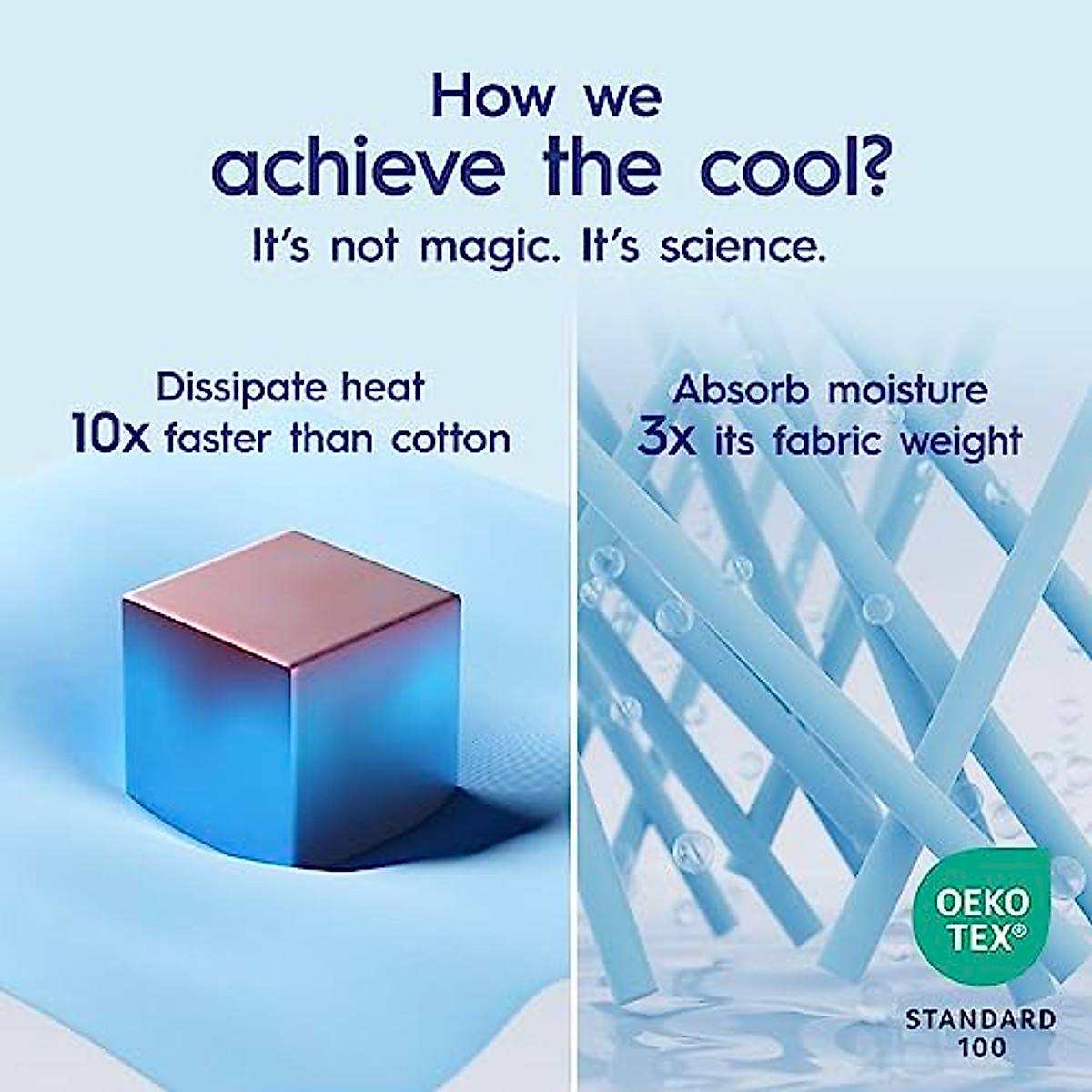 REST Evercool™ Cooling Comforter, Cooling Blanket for Hot Sleepers, Night Sweats, Menopause Hot Flash. Buttery Soft, Nontoxic, Hypoallergenic, Machine Washable, All Season Duvet, Blue Queen 90"x90"