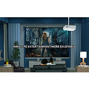 Mini Projector, Salange 2023 Upgraded WiFi Video Projector, 8500 Lumens and 1080P HD Support, Compatible w iPhones, Android Phone, Roku, HDMI, PS4, PS5, Laptop for Home Theater and Outdoor Movies