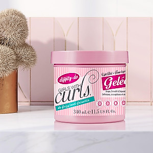Dippity Do Girls with Curls Light Hold Gelee - Shape, Smoothe & Separate Your Curls - Formulated with Aloe, Vitamin E & Wheat Protein for Frizz-Free & Never Crunchy Curls - 340 mL/11.5 fl oz - 2 Pack