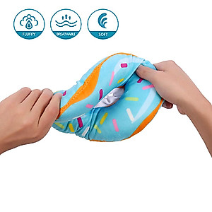 FRIUSATE Cat Cone Collar Soft, Cat Recovery Collar Cute Cat Donut Adjustable Elizabethan Cone Cat Cones to Stop Licking Comfortable Lightweight Neck Cone for Cats Kittens After Surgery