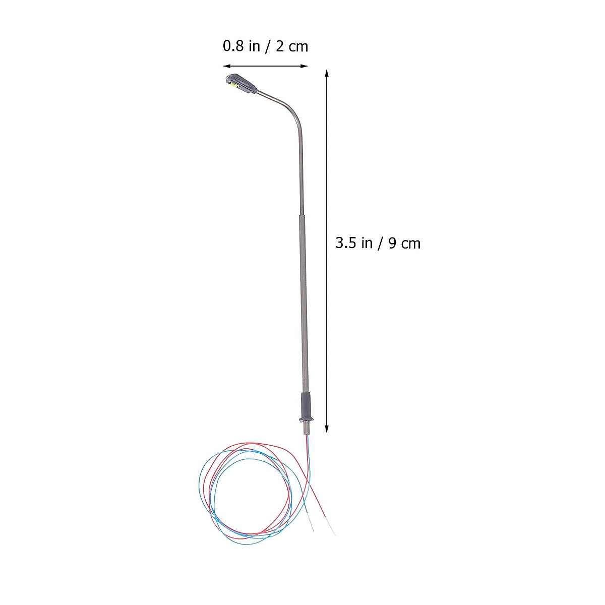 FOMIYES 10pcs Sand Table Model Lamp Railway Train Street Lights Trains 1/150 Street Light Led Floor Lamps Scaled Model Lamp Post Track Standing Floor Lamp Model Street Lamp Stainless Steel