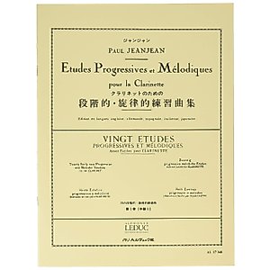 JEANJEAN: 20 ETUDES PROGRESSIVES ET MELODIQUES VOLUME 1 CLARINETTE
