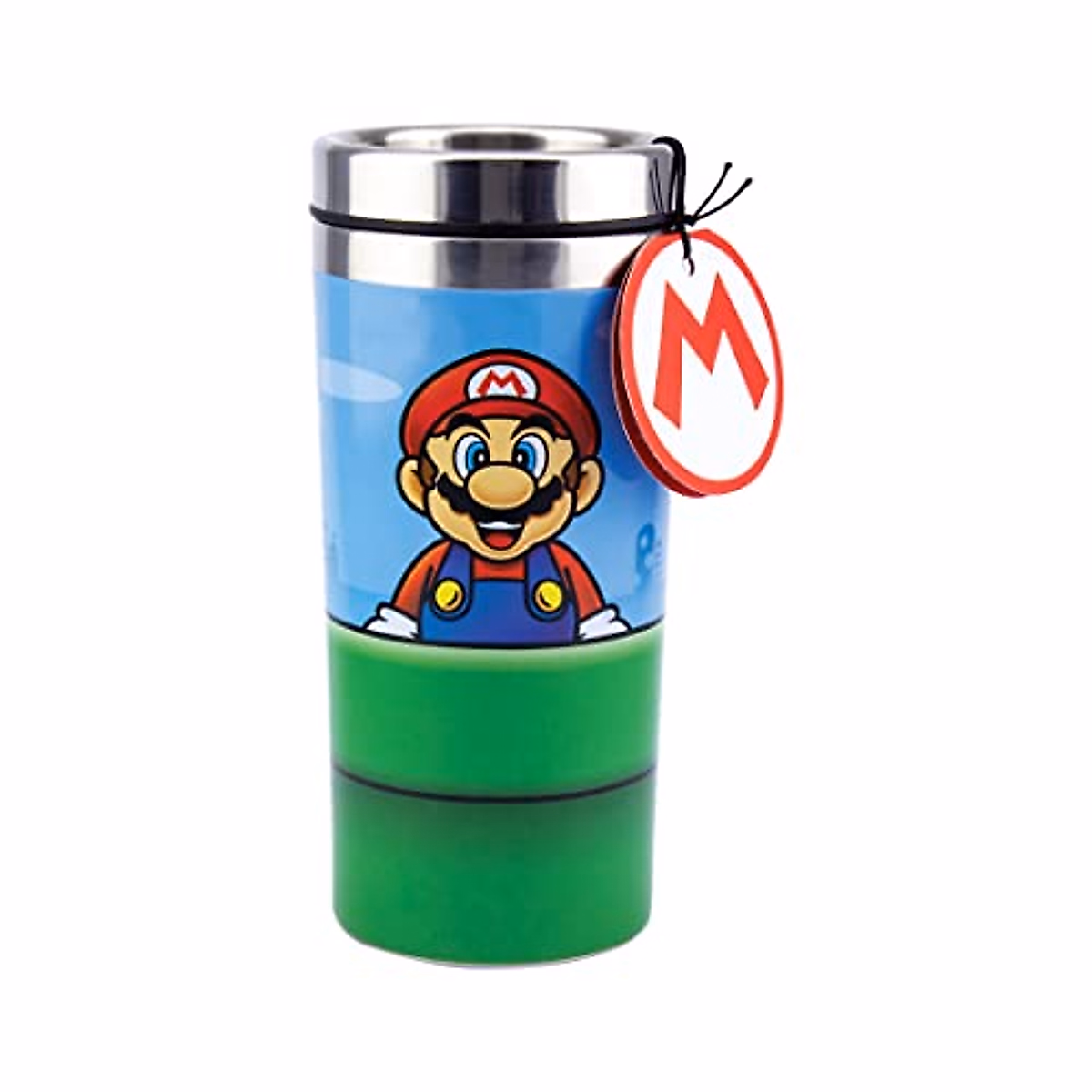 Super Mario Warp Pipe Travel Mug - 15oz Stainless Steel - Officially Licensed Nintendo Merchandise