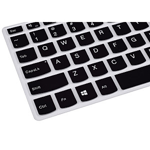 Keyboard Cover for Lenovo IdeaPad 3 15 15.6 17.3, Lenovo Yoga C740 C940 15.6 / Yoga 9 9i 15.6 / ideaPad L340 S340 320 330 330s 340s V330 520 720s 130 S145 15.6 / ideaPad 320 330 17.3 inch -Black