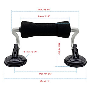 Codinter Kayak Roller, Kayak Load Assist with Heavy-Duty Suction Cups Mount