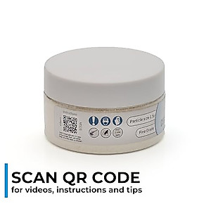 Glass Polish 90002 Cerium Oxide Fine Grade Glass Polishing Powder - TREO 95% - 2.5 microns - 3.5oz - White