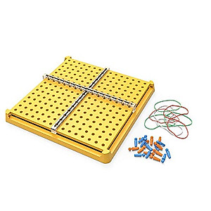 hand2mind XY Coordinate Pegboard Classroom Basics Kit, Prealgebra, Geo Board, Geometry Sets, Learning Shapes, Classroom Supplies, Math Manipulatives, (Set of 30)