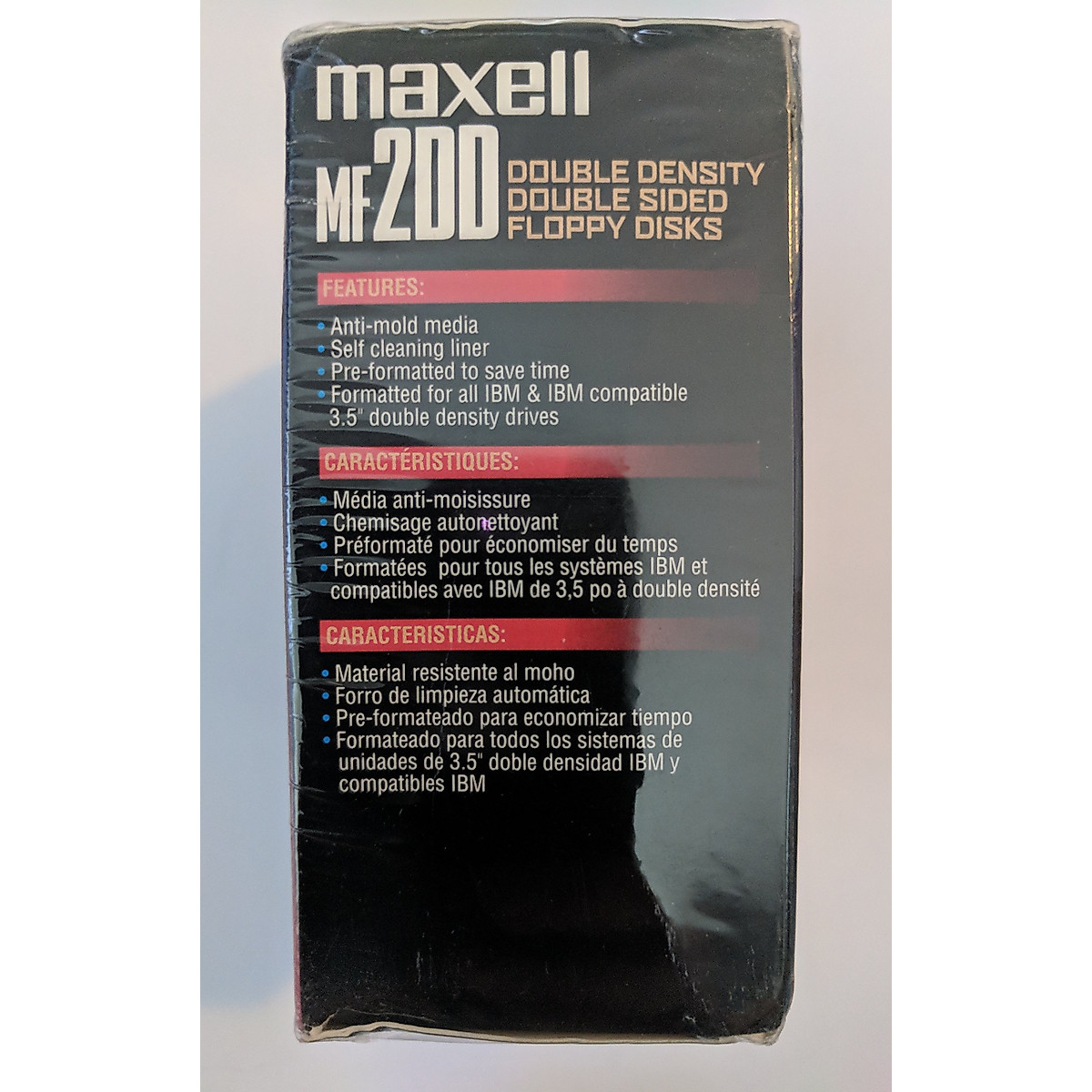 Maxell 3.5-inch Micro Floppy Disks 10 Pack, Double Sided, Double Density, Black