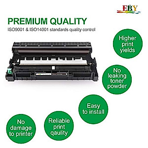 EBY Compatible Drum Replacement for Brother DR630 DR 630 DR-630 Drum Unit MFC-L2700DW HL-L2320D HL-L2380DW HL-L2340DW MFC-L2720DW MFC-L2740DW MFC-L2707DW (Black, 1-Pack)