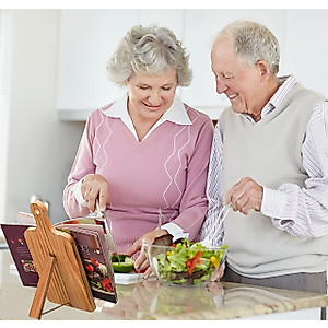 Gifts for Grandma - Cookbook Stand Recipe Book Holder - Unique Kitchen Decor Cookbook Holder Gifts for Women - Personalized Mother 's Day, Christmas, Birthday, Anniversary, Thanksgiving Gift for Her