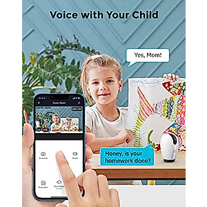 LaView Indoor Security Camera, Baby Monitor with Sound/Motion Detection and Night Vision,WiFi Camera Home Pet Dog Surveillance Camera with App,Two-Way Audio,360-degree IP Camera Work with Alexa
