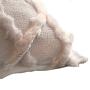 Body Pillowcase in Waffle Velvet Pattern,Beige Body Pillow Cover with Zipper 21 * 54 1 Piece, Suitable for Sofa, Bedroom Decoration, without Pillow core(Beige)