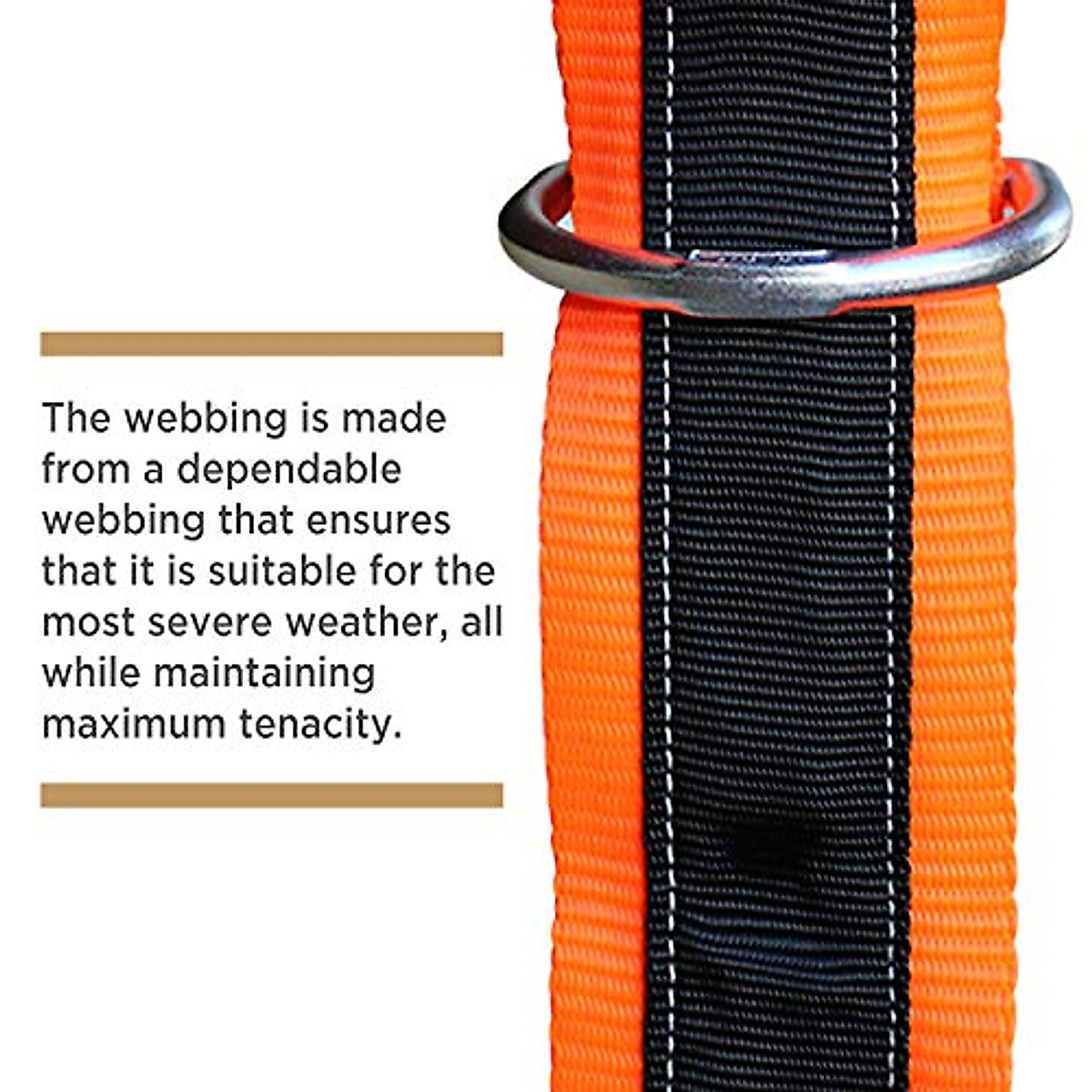 AFP 3’ Cross Arm Strap Premium Heavy-Duty Pass-Through Double Steel Ring, Safety Fall Protection Anchorage Connector (OSHA/ANSI) PPE