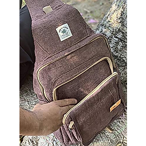 Unique deasign Himalaya Hemp Sling Backpack Hippie Backpack Festival Backpack Hiking Backpack 100% Hemp|100 VEGAN| FAIR TRADE | Handmade with Love.