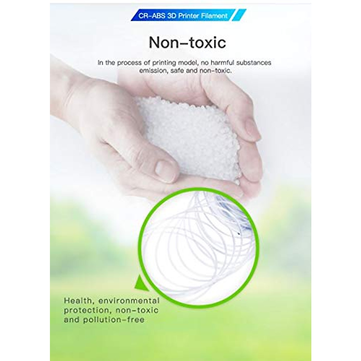 Creality ABS 3D Printer Filament 1.75 mm - Black | 1Kg Spool (2.2 Lbs) | Dimensional Tolerance ±0.03 mm | Fit Most FDM Printers (1 Pcs/Pack)