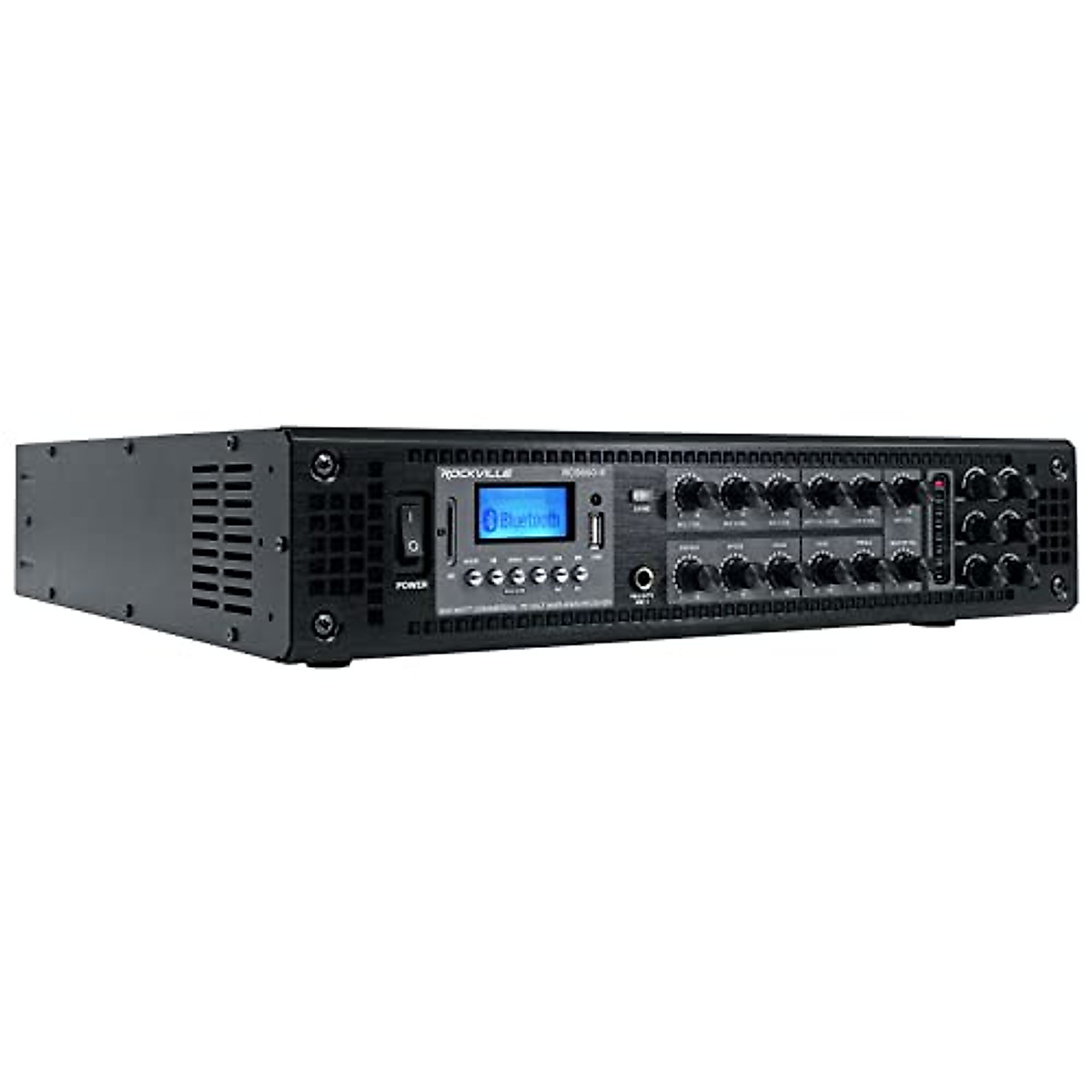 Rockville RCS650-6 650 Watt 6 Zone 70v Commercial/Restaurant Amplifier/Bluetooth