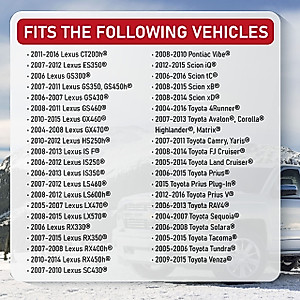 Replacement TPMS Sensor - Compatible with Toyota, Lexus and Scion - Replaces 550-0103, 42607-06011, 42607-33021 - 315mhz - Tacoma, Camry, Avalon, 4Runner, GX460 - Tire Pressure Monitoring System