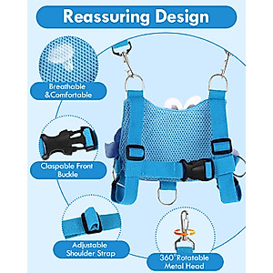 Lehoo Castle Toddler Leash for Walking, Baby Leashes for Toddlers 4-in-1, Kid Harness with Leash, Child Safety Leash Anti Lost Wrist Link (Whale)