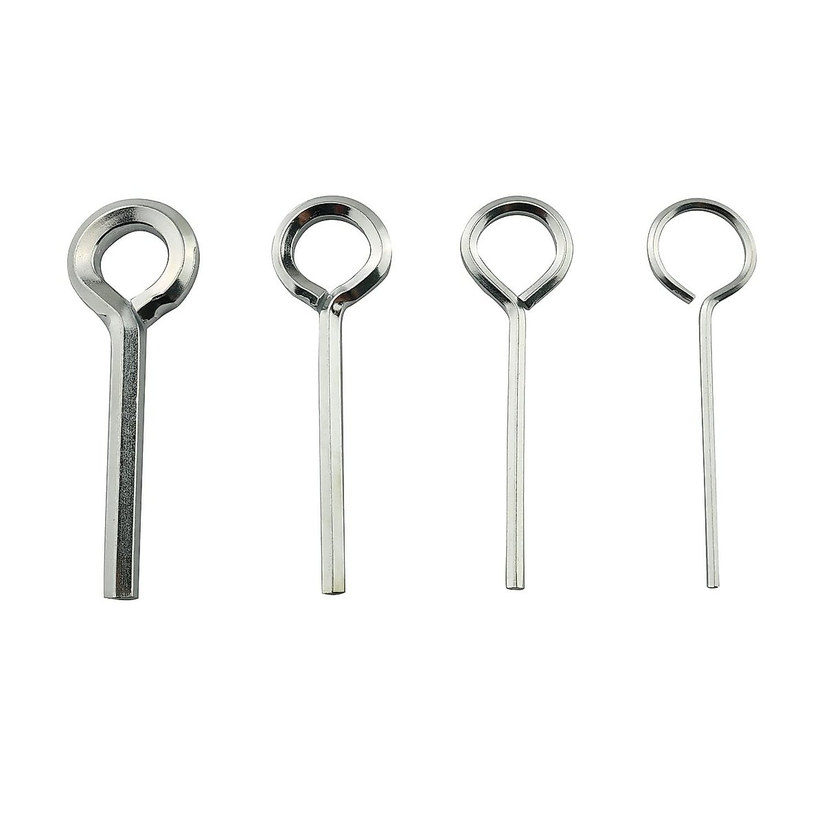 YHXiXi 5IN1 Ring Allen Wrench Set - 5/64" 1/8" 5/32" 7/32" Allen Key Door Keys with 1 Keychain for Push Bar Panic Exit Device