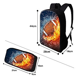 Dispalang Horse Backpack and Insulated Lunch Box Bag School Cooler Bag Animal Bookbag Pencil Case