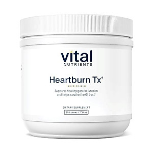 Vital Nutrients Heartburn Tx | Supplement Helps Decrease Occasional Heartburn and Indigestion | with Glycine, Glutamine and Licorice Root | Vegetarian | Gluten, Dairy and Soy Free | 50 Servings