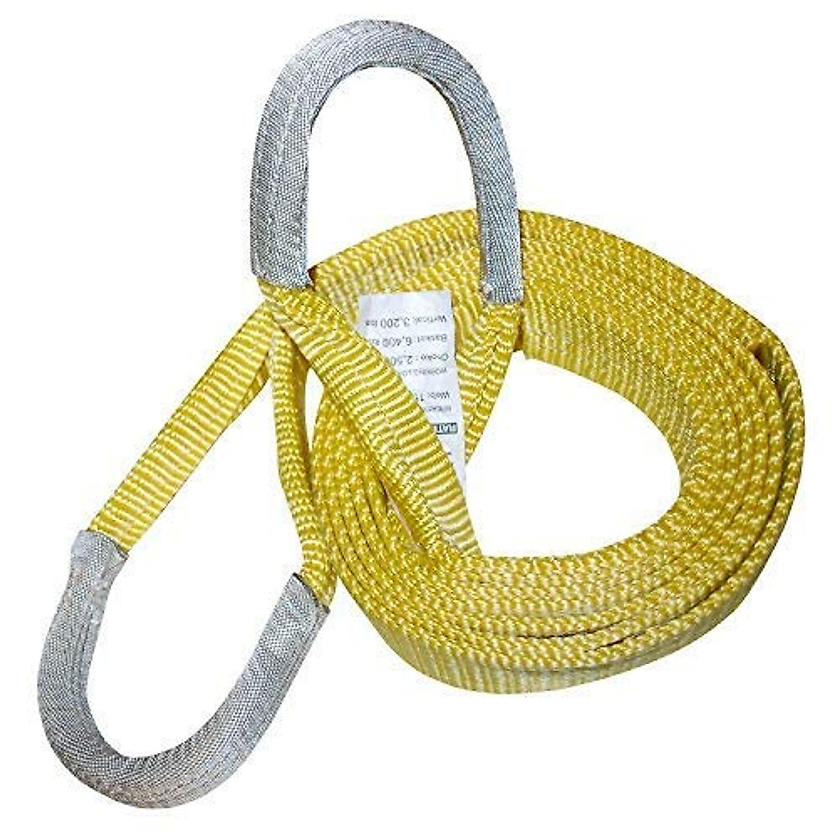 2" x 12' 1-Ply Nylon Recovery Tow Strap - 20,000 lbs - 8" Cordura Eyes - Great Snatch Strap for ATVs, Snowmobiles & More!
