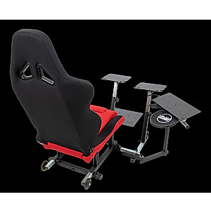 SimFab Modular Flight Simulator Cockpit For General, Civil and Commercial Aviation, MSFS Edition, Compatible With Logitech, Honeycomb, Turtle Beach, CH Products (Black)